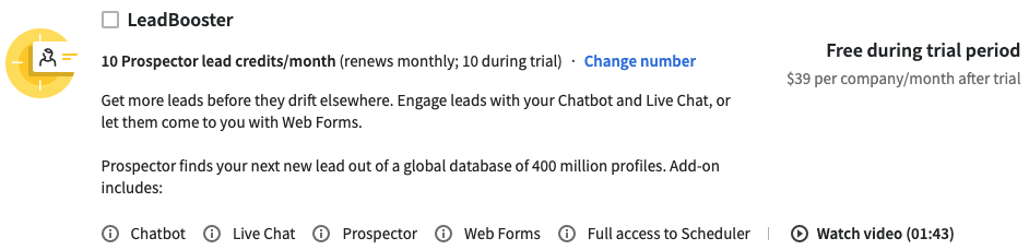 Paying for the LeadBooster add-on and Prospector lead credits - Knowledge Base | Pipedrive